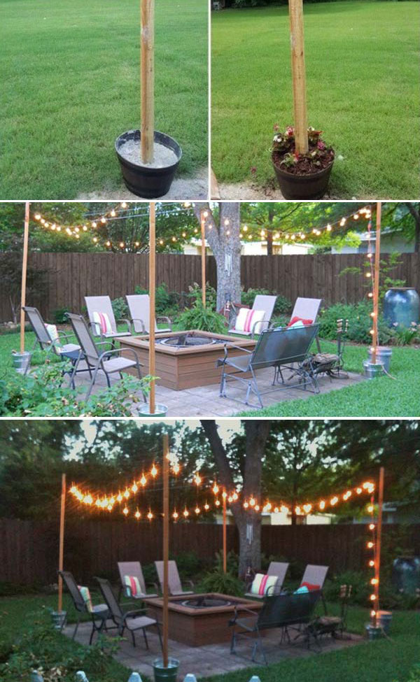 Outdoor Light Pole For String Lights Outdoor Light Pole For String Lights