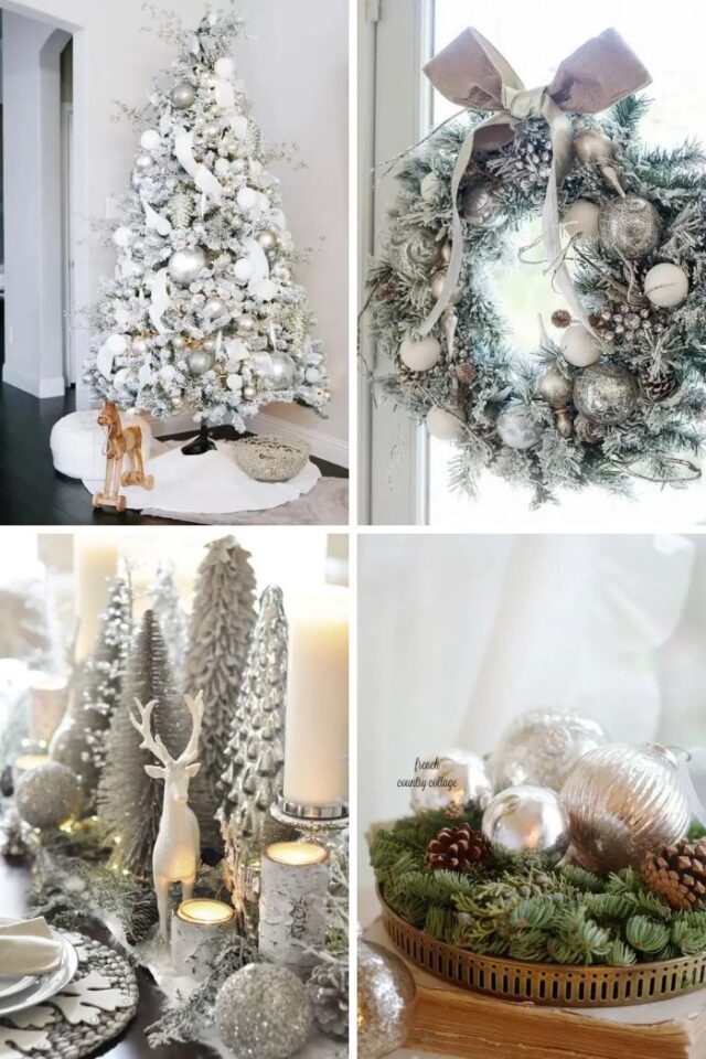 59 Elegant Silver Christmas Decor Ideas to Spark Holiday Magic